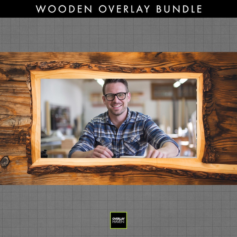 Wooden Webcam Frame Bundle: Cozy Stream Overlays (PNG) - Etsy