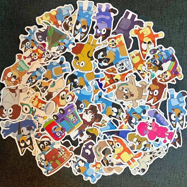 Bluey Stickers - Etsy