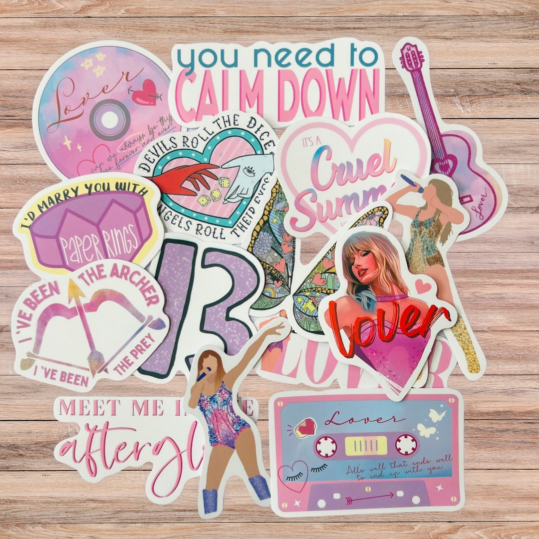 Swiftie Sticker Bundle Lover Album, Set of 15 Stickers Waterproof Vinyl ...