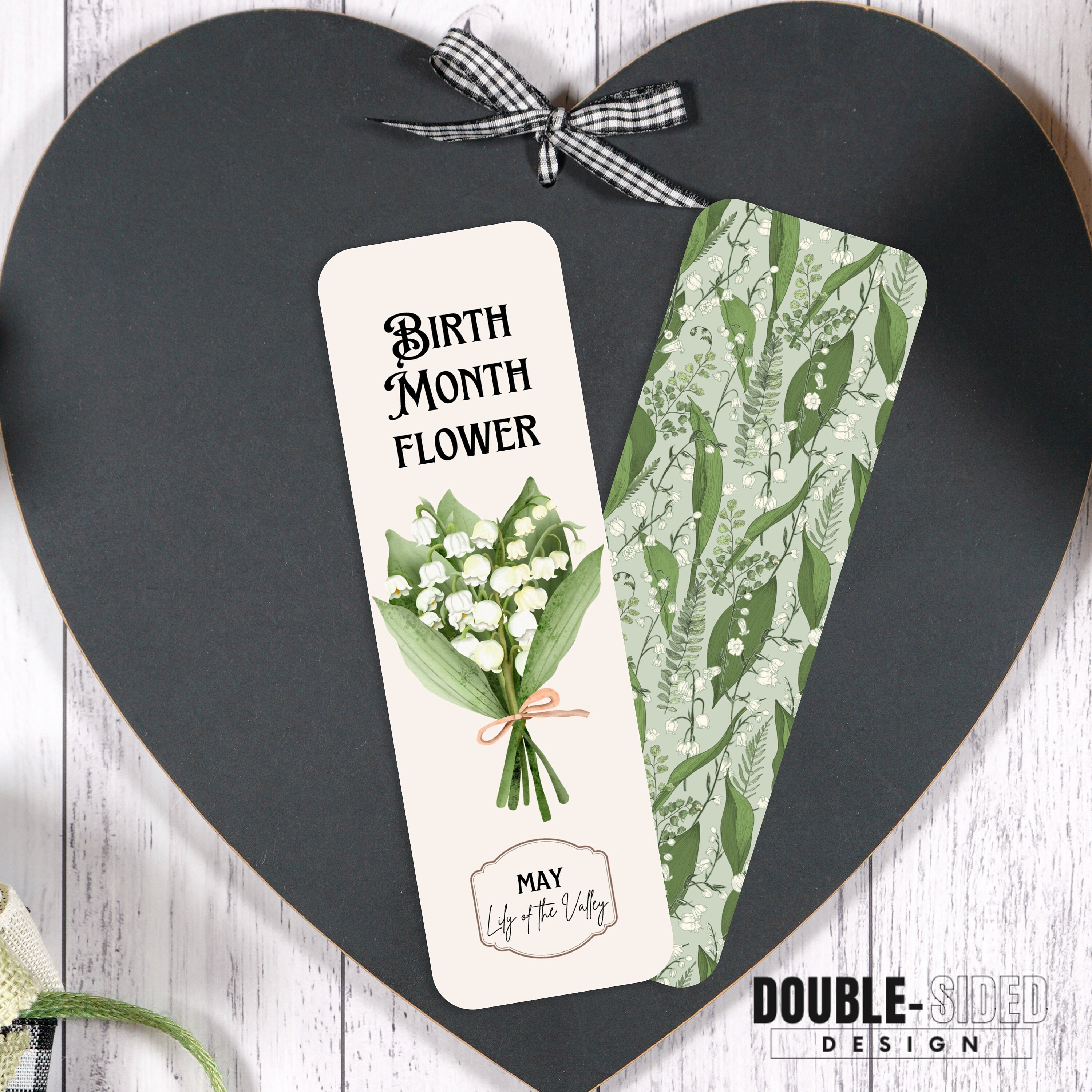 Lily of the Valley MAY Birth Month Flower Bookmark Personalized ...