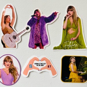 Eras Tour Outfits Stickers Pack Taylor Swiftie Merch Vinyl Waterproof ...