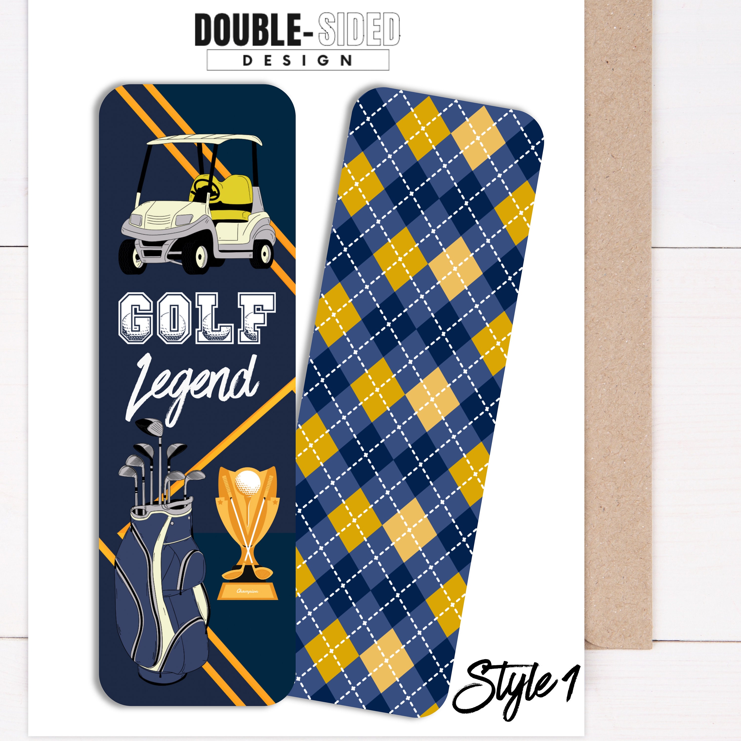 Golf Bookmarks Bookmark for Men Gift for Him Eat Golf Sleep Repeat Golf ...