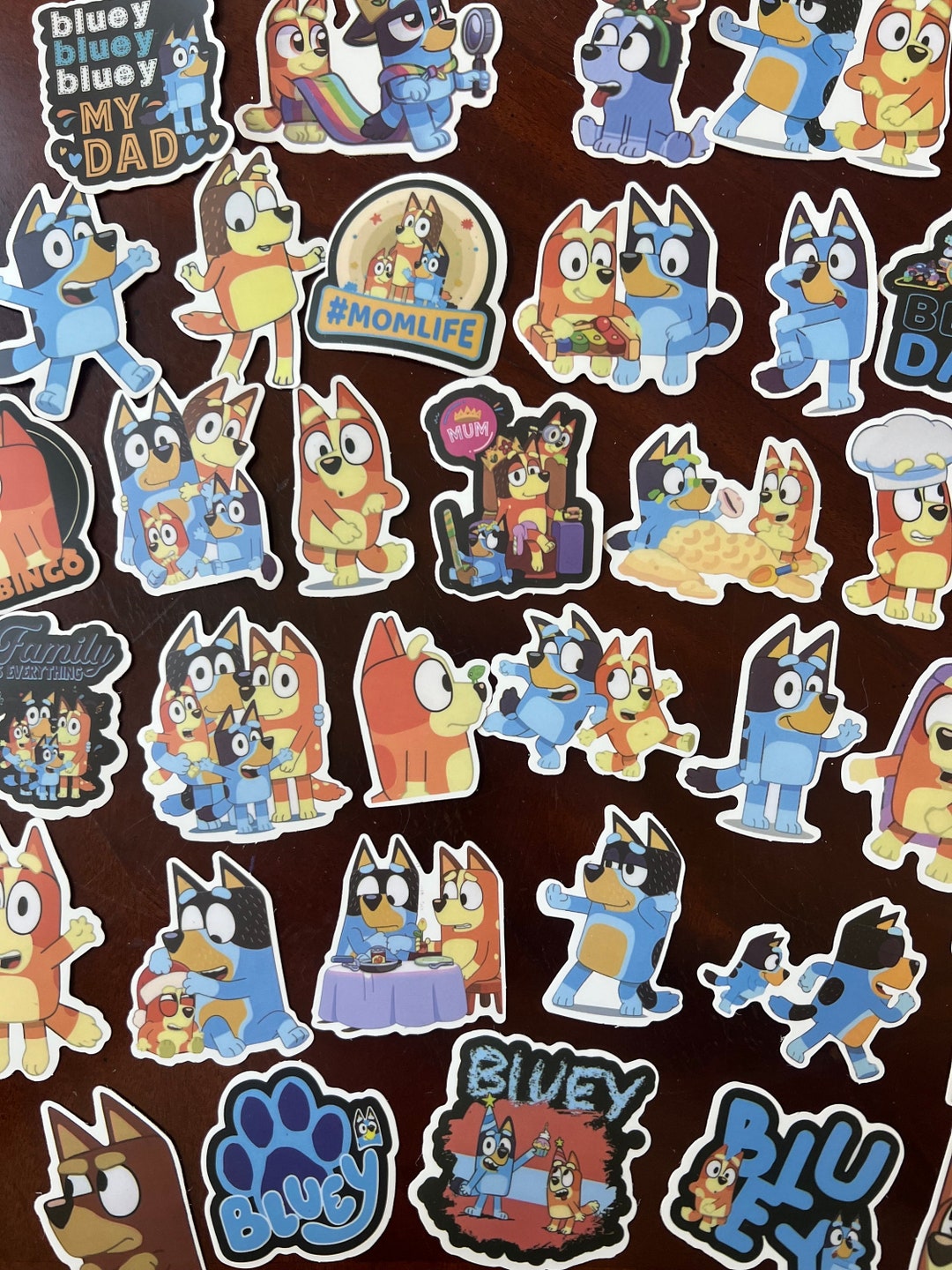 Bluey Stickers Pack Bluey Birthday Party Favor Gift Bluey Lover Merch ...