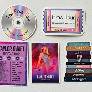 Eras Tour Outfits Stickers Pack Taylor Swiftie Merch Vinyl Waterproof ...