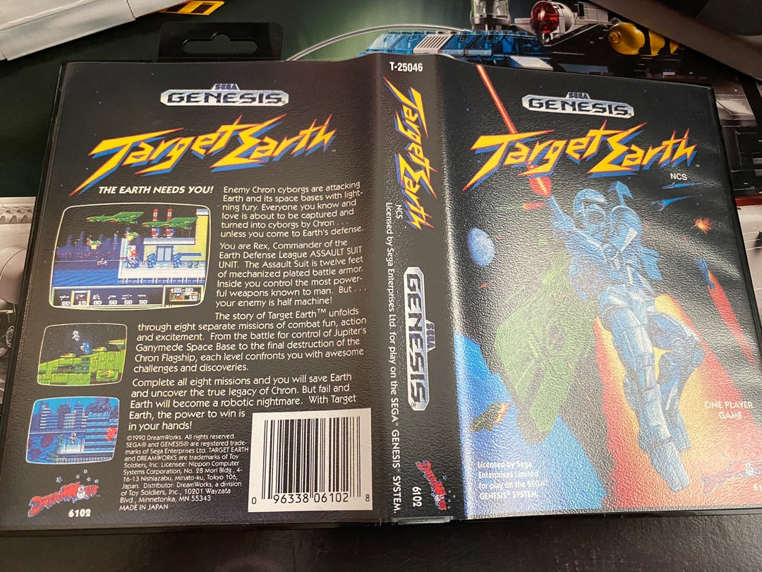 Target Earth - USA Version - SEGA Mega Drive GENESIS - Etsy