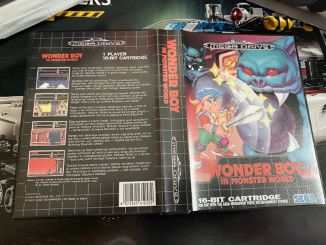 Wonder Boy Monster World - Italian Version - SEGA Mega Drive GENESIS - Etsy