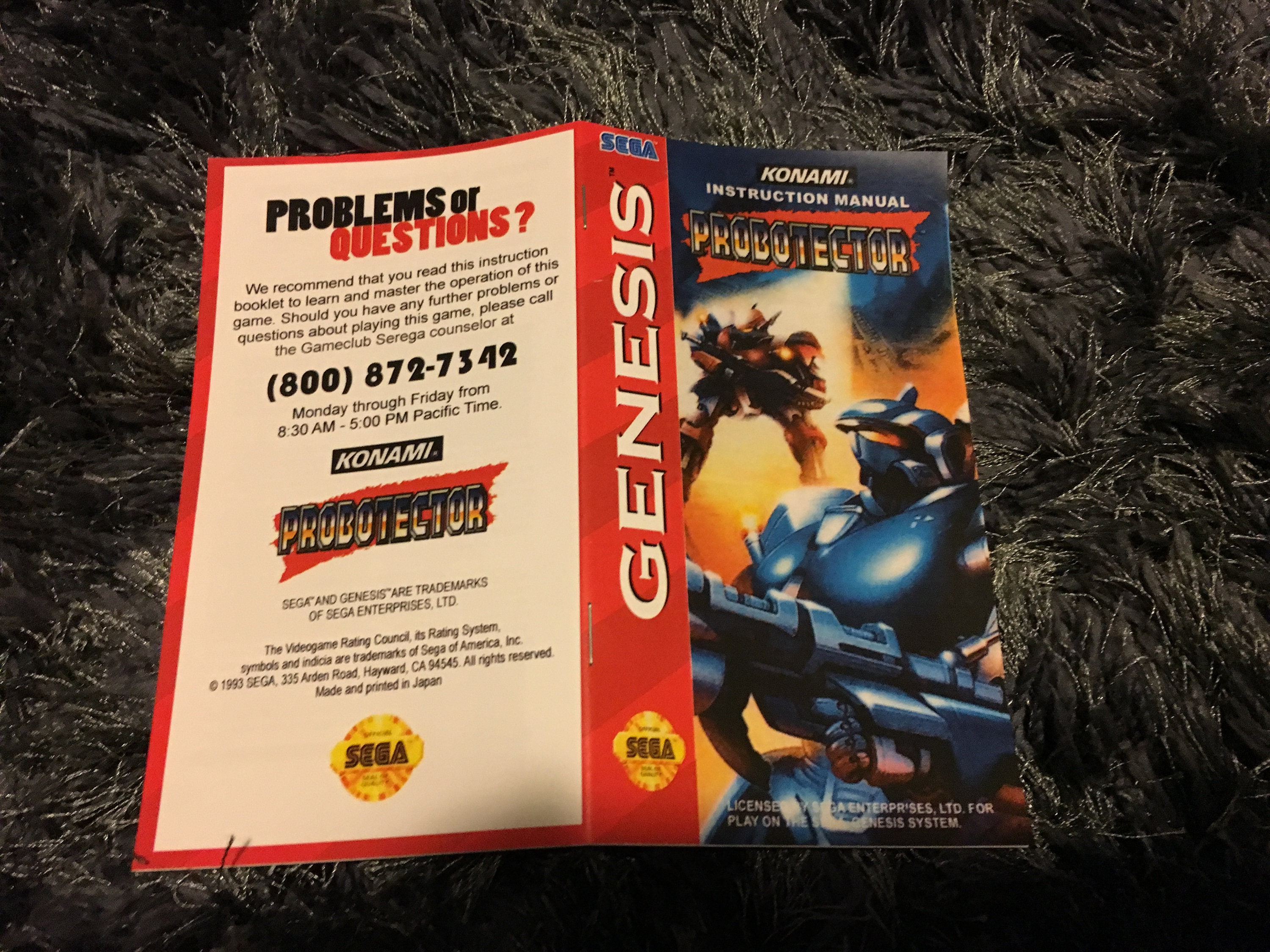 Probotector USA Version SEGA Mega Drive GENESIS - Etsy