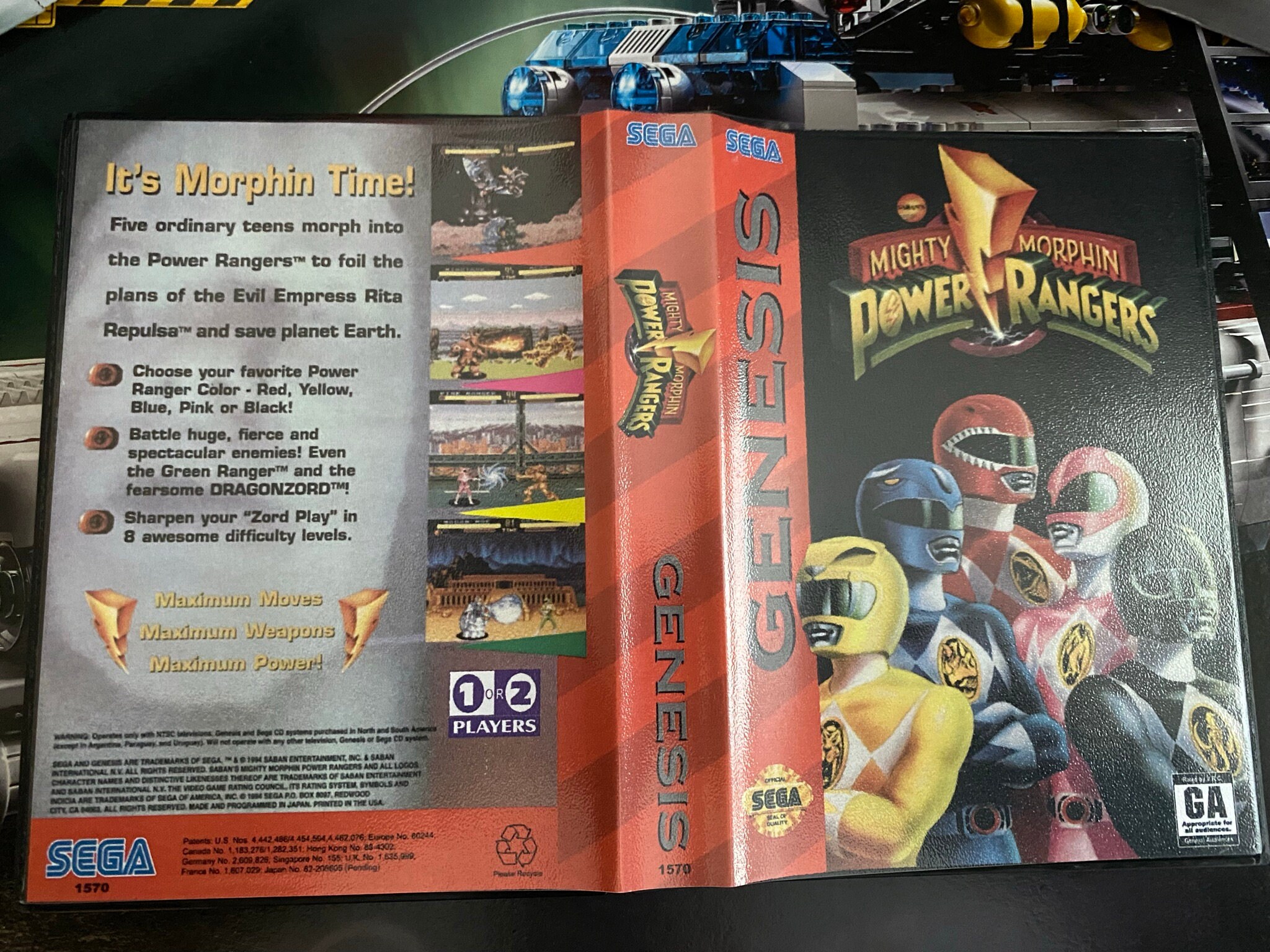 Power Rangers USA Version SEGA Mega Drive GENESIS - Etsy