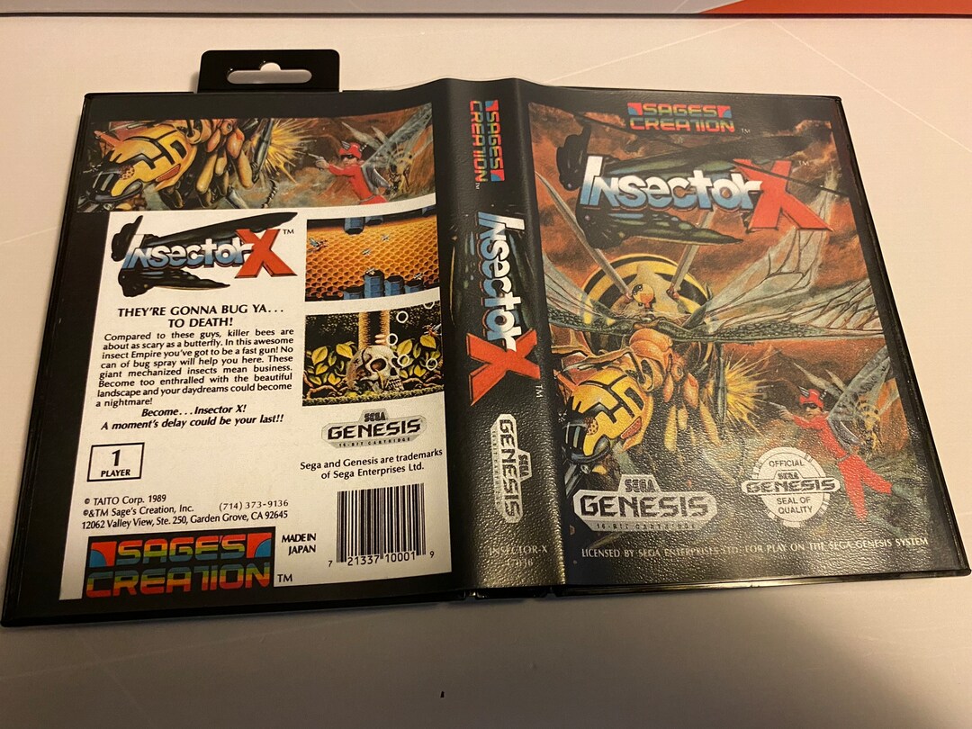 Insector X - USA Version - SEGA Mega Drive GENESIS - Etsy
