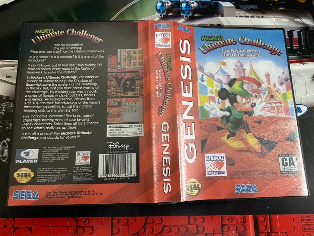 Mickey's Ultimate Challenge - USA Version - SEGA Mega Drive GENESIS - Etsy
