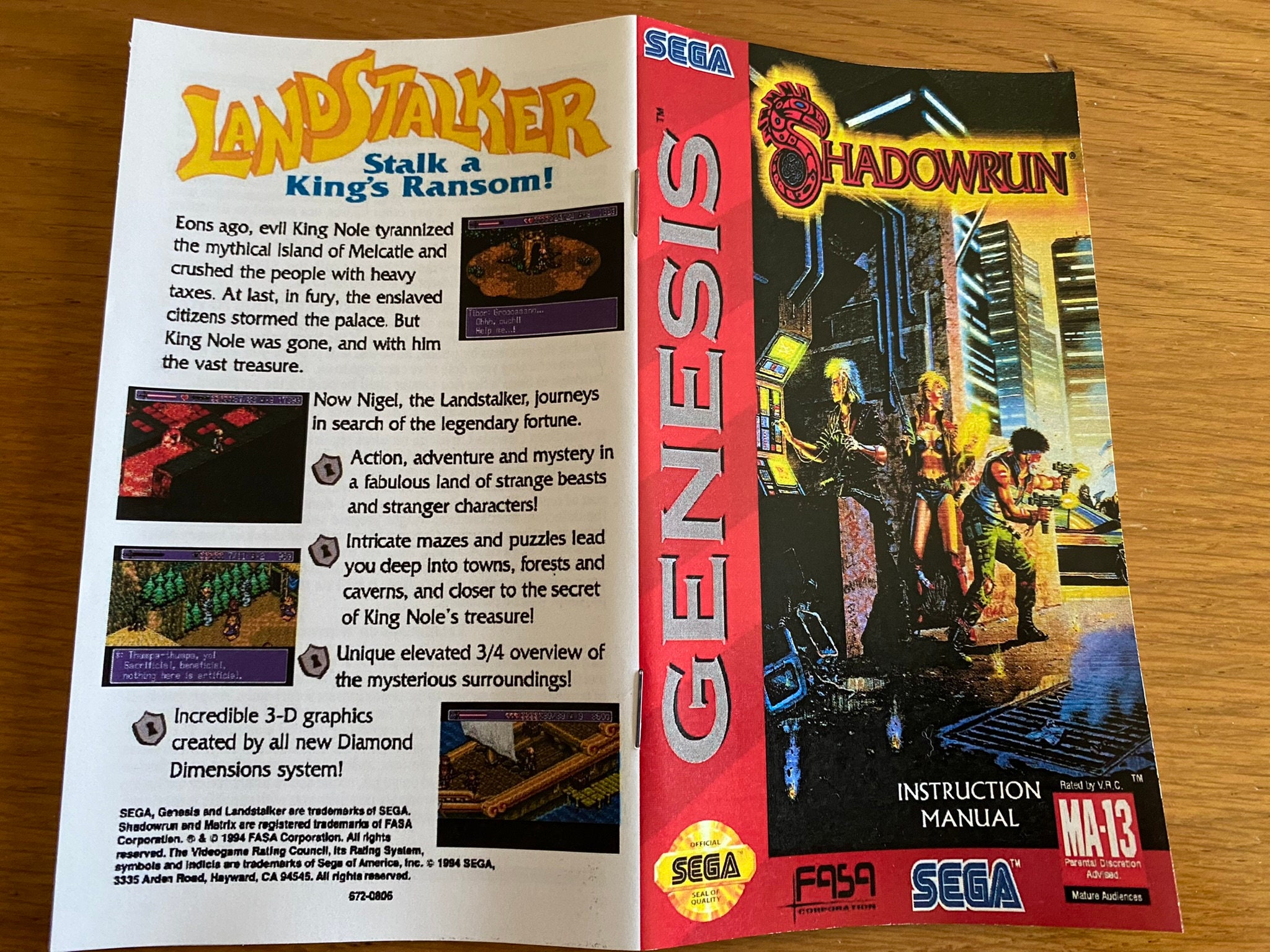 Shadowrun USA Version SEGA Mega Drive GENESIS - Etsy