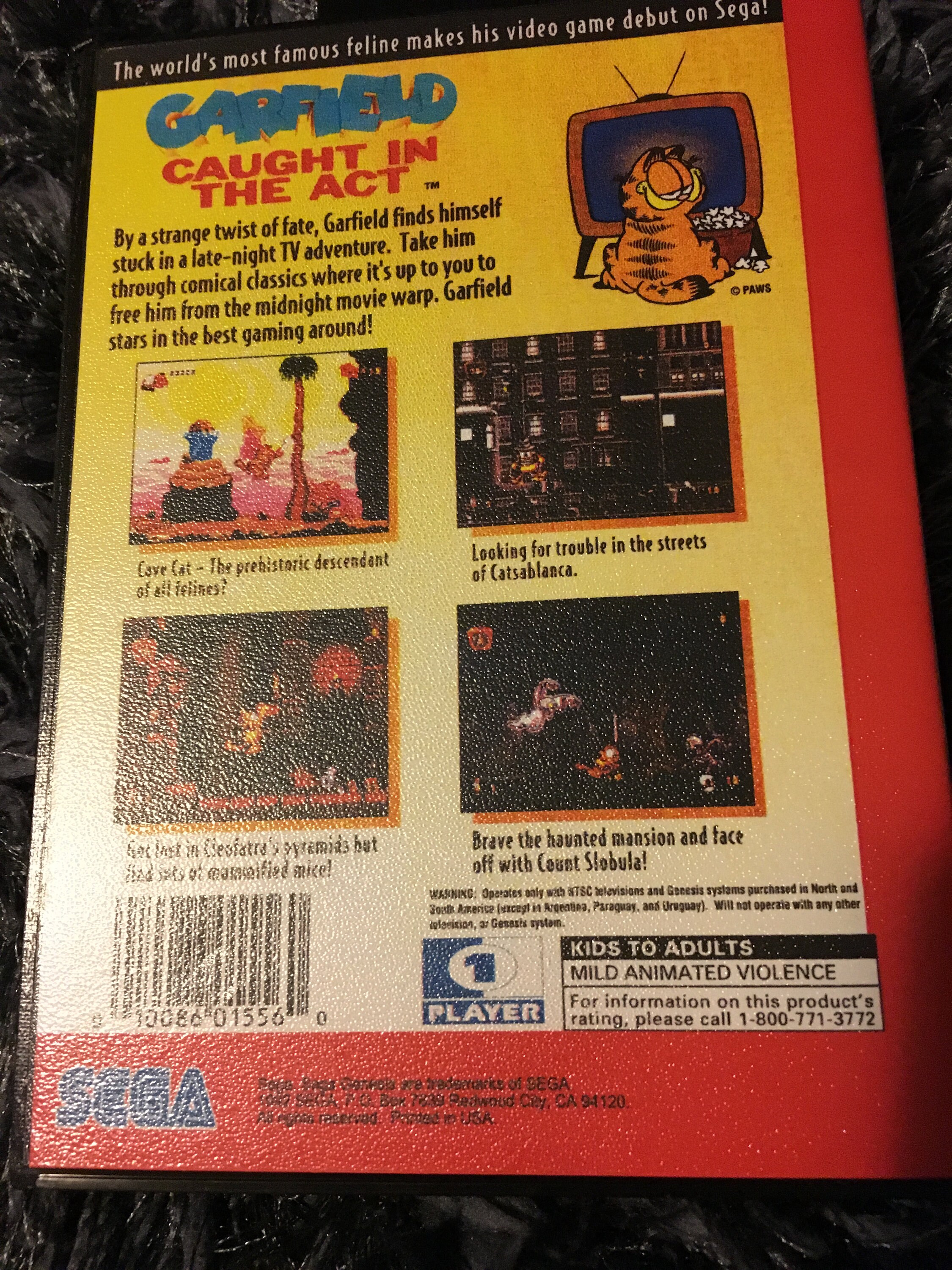 Garfield - USA Version - SEGA Mega Drive GENESIS - Etsy