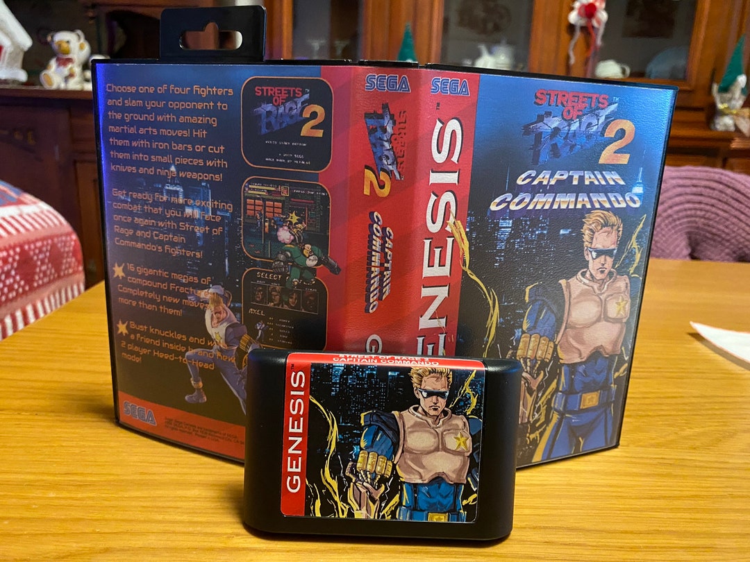 Captain Commando in Street of Rage 2 - USA Version - SEGA Mega Drive ...