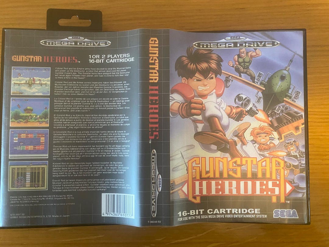Gunstar Heroes - PAL Version - SEGA Mega Drive GENESIS - Etsy