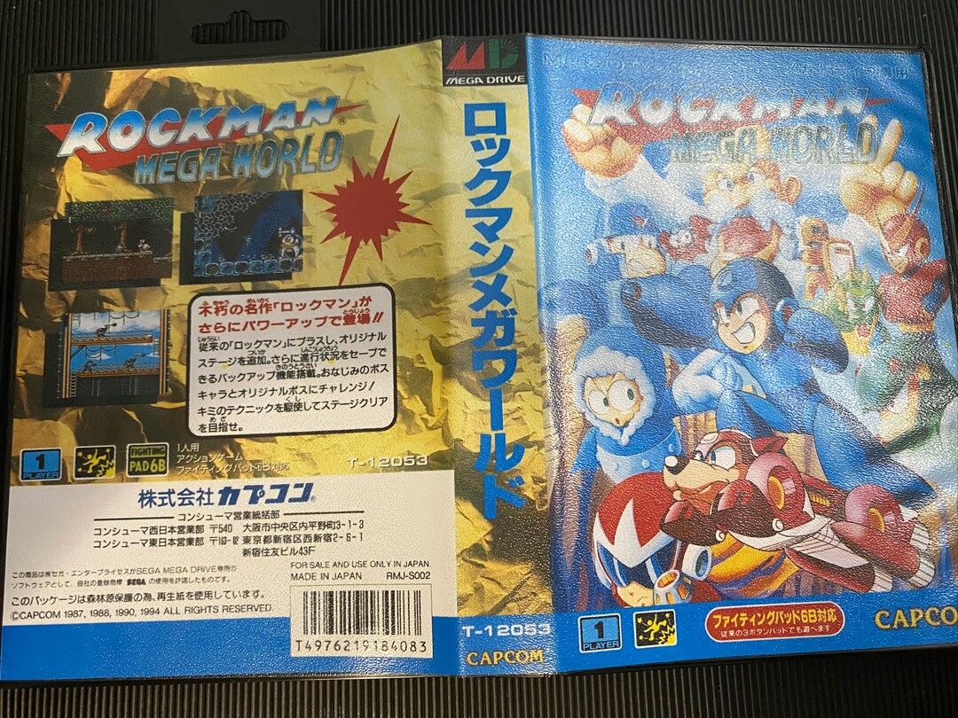 Rockman Mega World - JAP Version - SEGA Mega Drive GENESIS - Etsy
