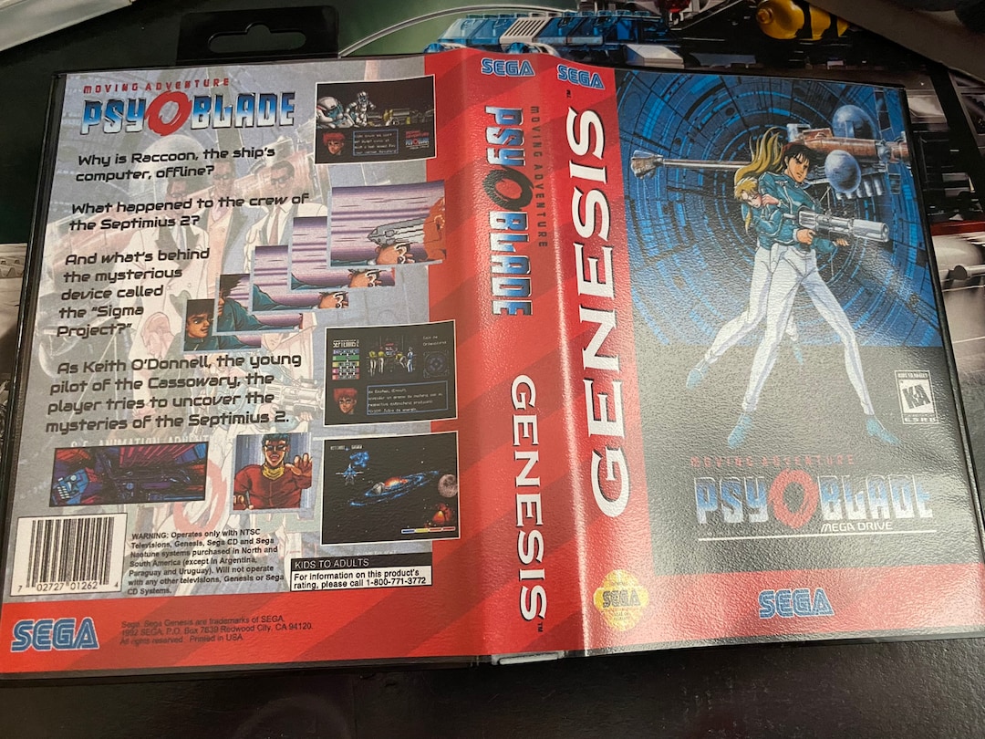 Psy O Blade - USA Version - SEGA Mega Drive GENESIS - Etsy