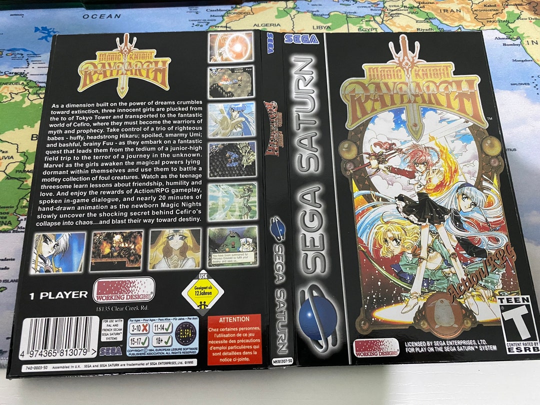 Magic Knight Rayearth - PAL Version - SEGA SATURN - the Cd Inside is ...