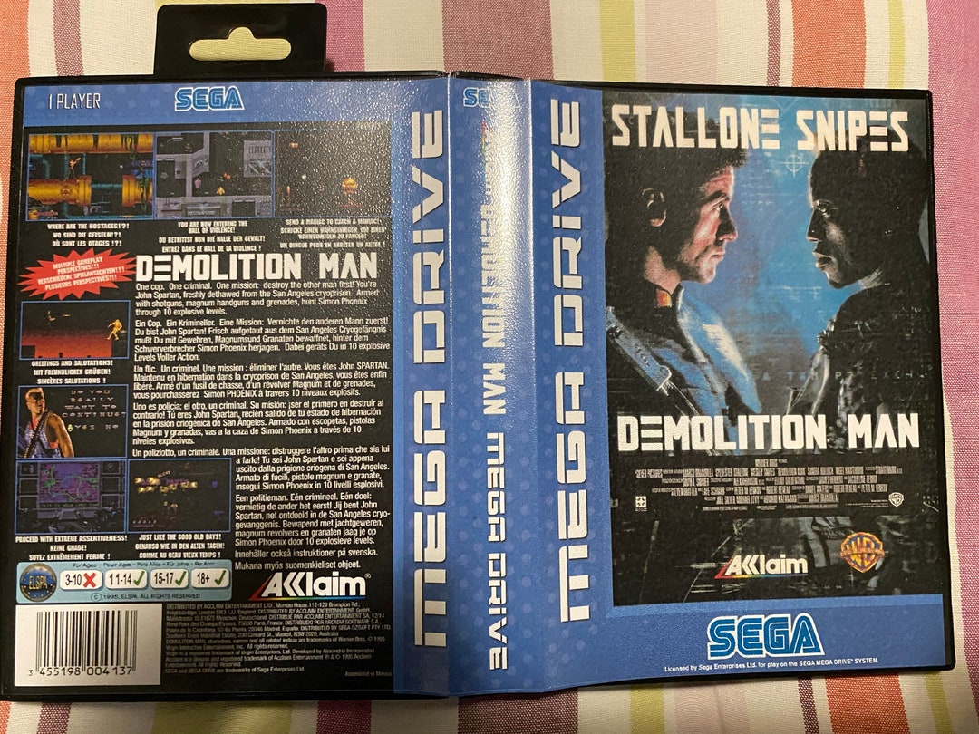 Demolition Man - PAL Version - SEGA Mega Drive GENESIS - Etsy