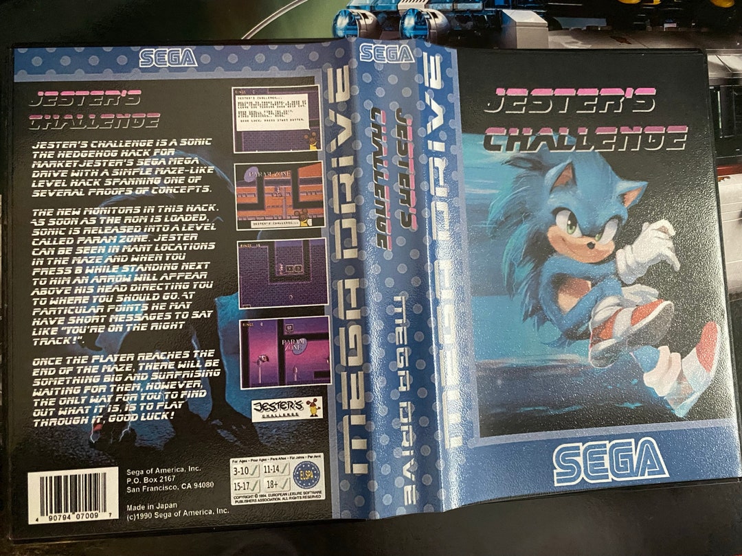 Sonic Jester's Challenge - PAL Version - SEGA Mega Drive GENESIS - Etsy