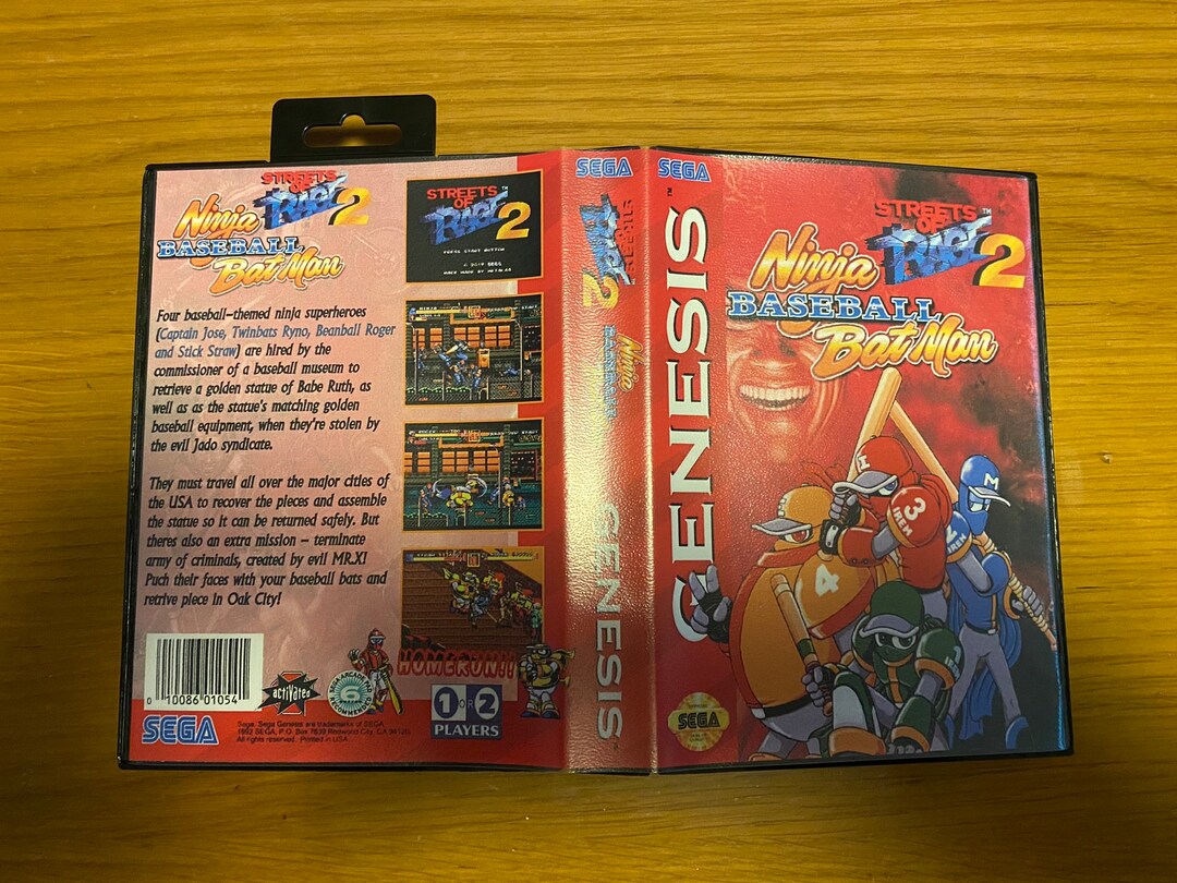 Ninja Baseball Bat Man in Street of Rage 2 - USA Version - SEGA Mega ...