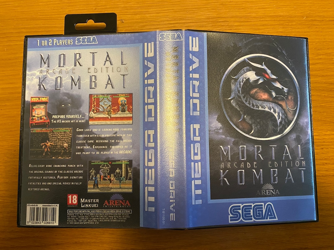 Mortal Kombat Arcade Edition - PAL Version - SEGA Mega Drive GENESIS - Etsy