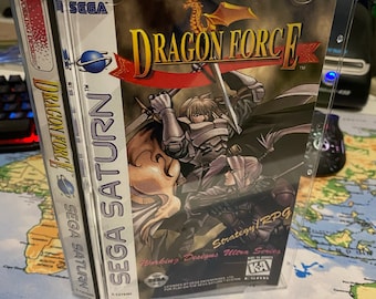 Dragon Force II, Sega Saturn, Custom Case W/inserts & Foam READ ...