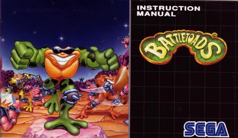 Battletoads PAL Version SEGA Mega Drive GENESIS - Etsy