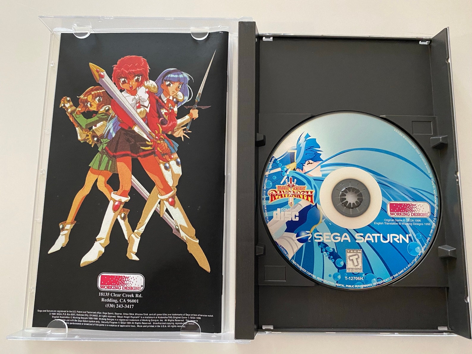 Magic Knight Rayearth - USA Version - SEGA SATURN - the Cd Inside is ...
