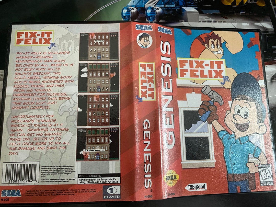 Fix-it Felix - USA Version - SEGA Mega Drive GENESIS - Etsy