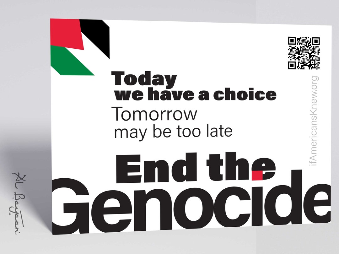 End the Genocide Poster Free Palestine, Support Palestine Peace for ...