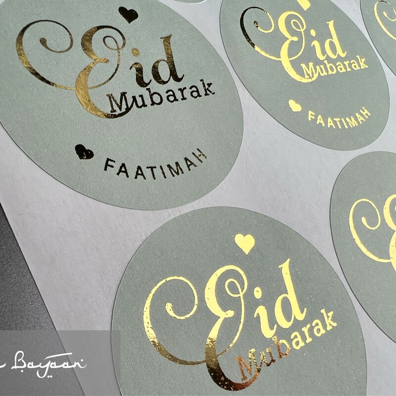 Gold Foil Stickers - Etsy