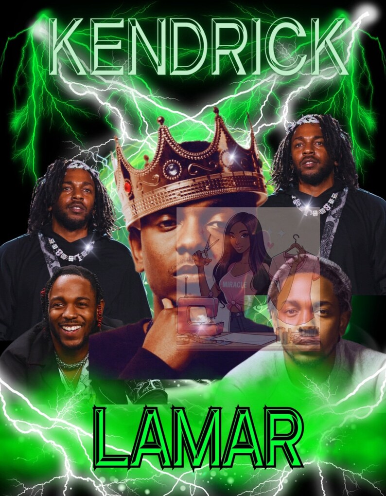 Kendrick Lamar Bootleg Shirt Template - Etsy