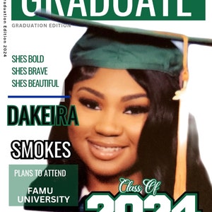 Graduation Magazine Cover - Etsy