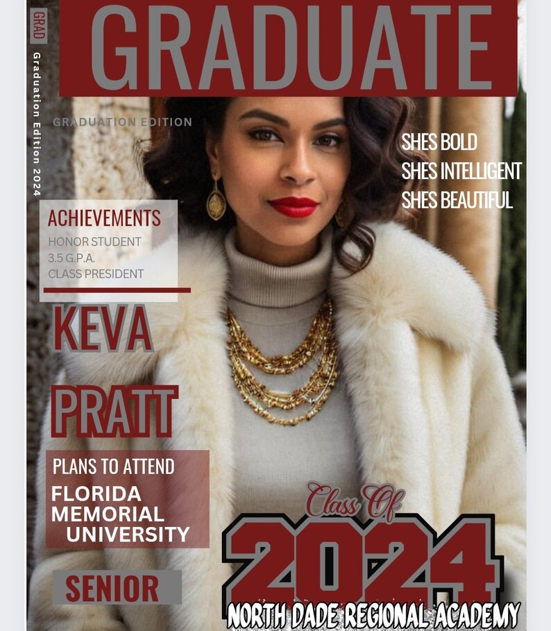 Graduation Magazine Cover - Etsy
