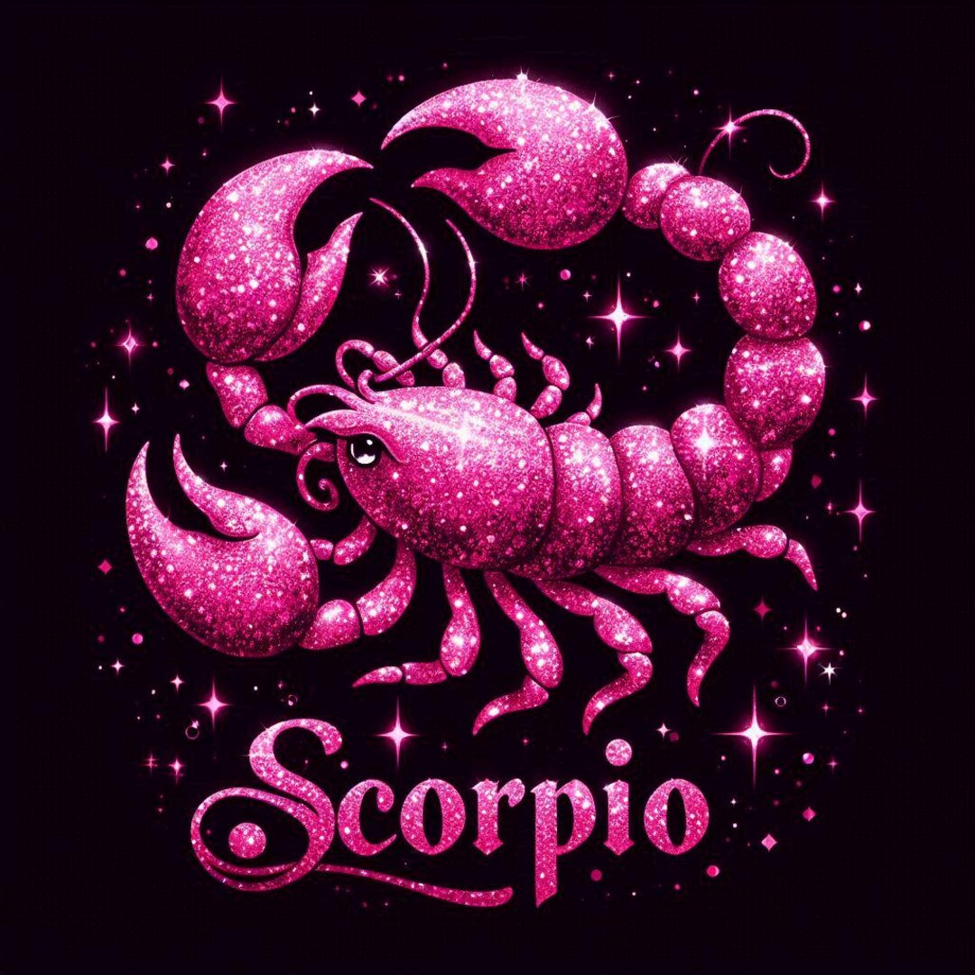 Hot Pink Scorpio Template - Etsy