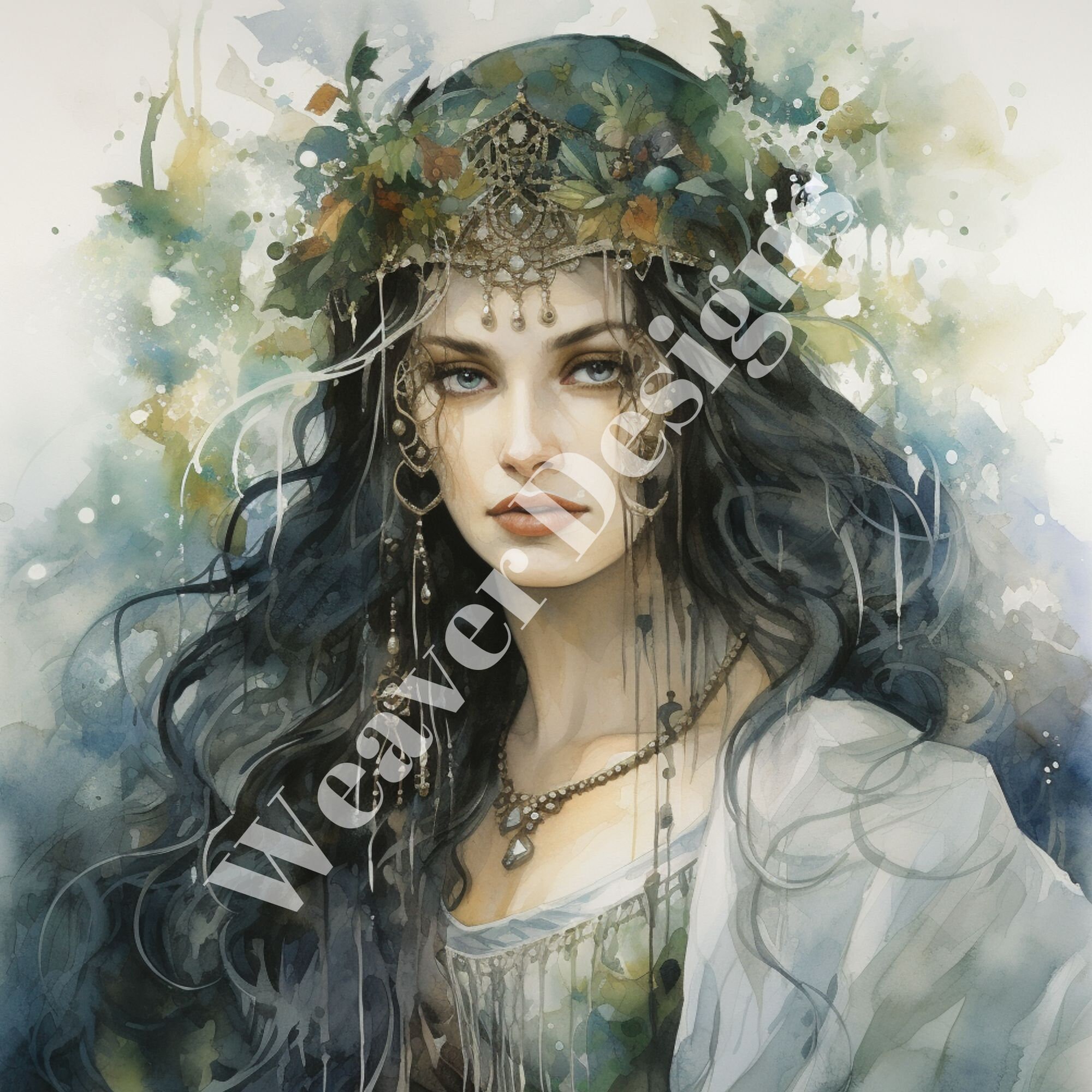 Goddess Morgan Le Fay, Digital Paper, Scrapbook Paper, Sublimation ...