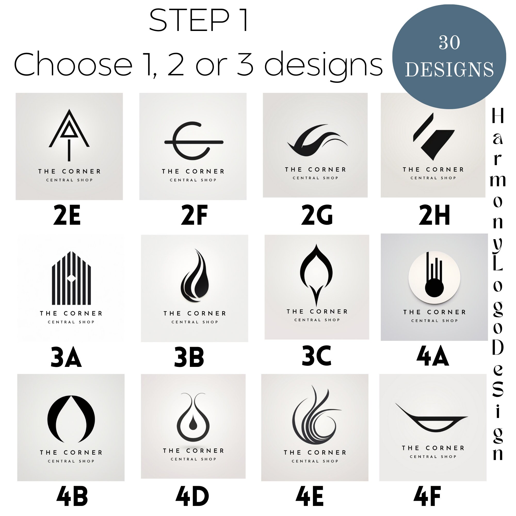 Logo Clean Minimalist Chic / Logos Personnalisés / Conceptions - Etsy