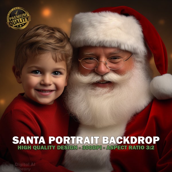 Santa Backdrop - Etsy