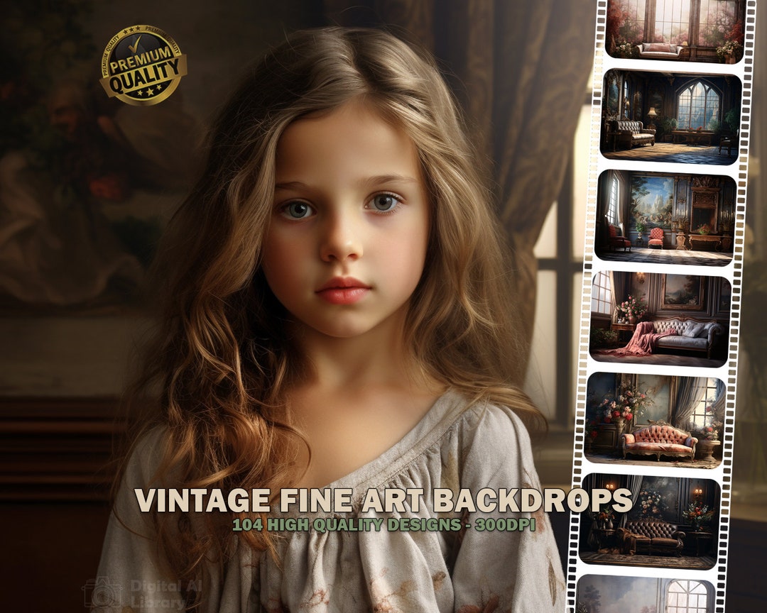 104 Vintage Fine Art Backdrops, Digital Backdrops, Vintage Backdrops ...