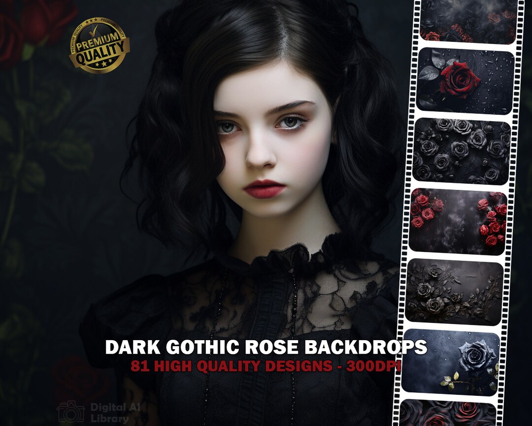 81 Dark Gothic Rose Backdrops, Dark Rose Themed, Goth, Punk Rock, Roses ...