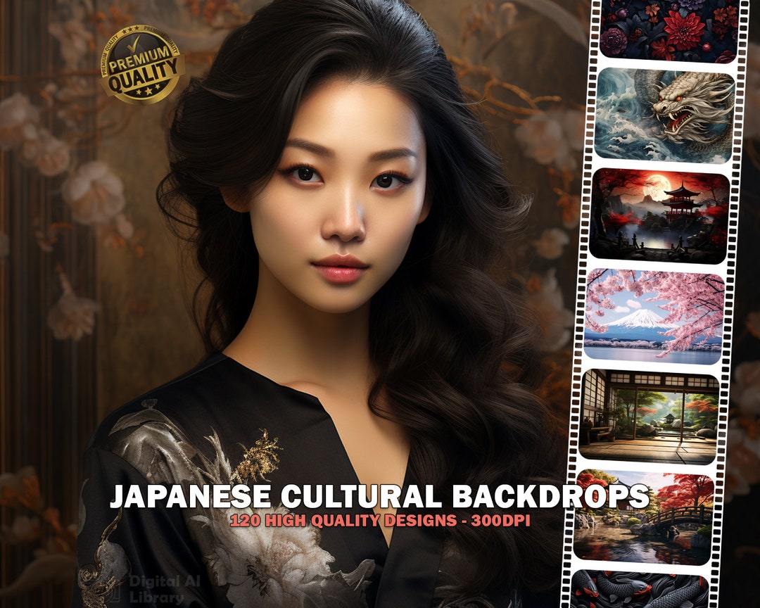 120 Japanische Kulturelle Kulissen, Digitale Kulissen, Hintergründe ...