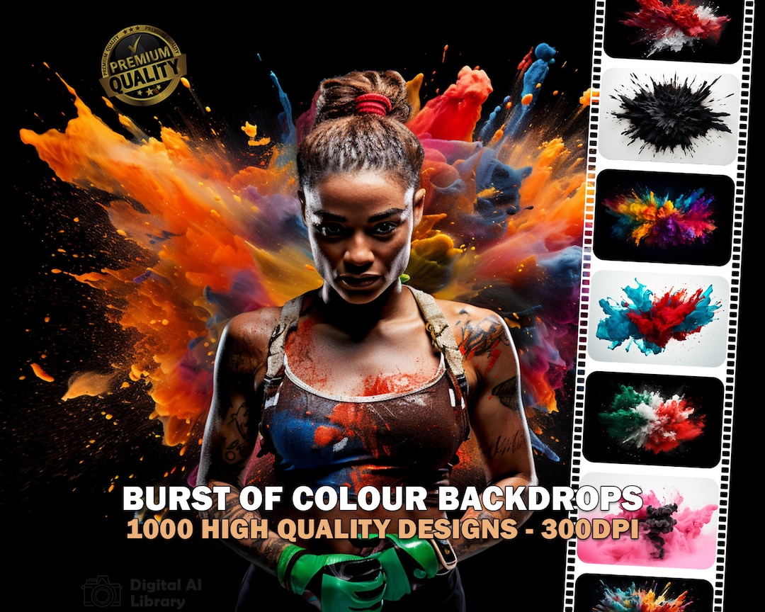 1000 Burst of Colour Backdrops, Paint Explosions, Colour Explosions ...