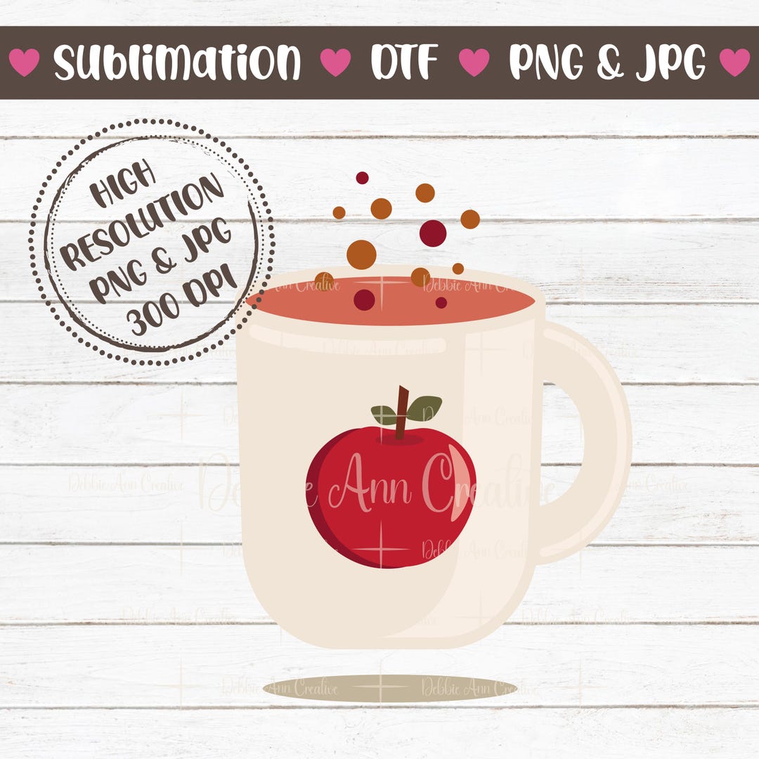 Cute Fall Autumn Bubbly Apple Cider PNG Cute Girly PNG JPG Tags Mug ...