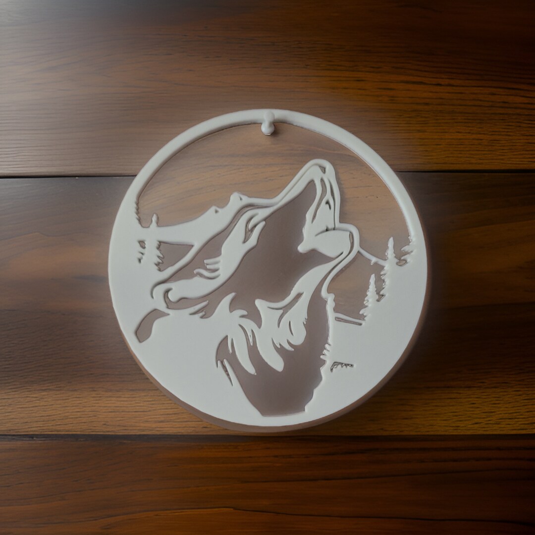 Wolf Spirit Wall Art: Captivating Howling at Night Scene - Etsy