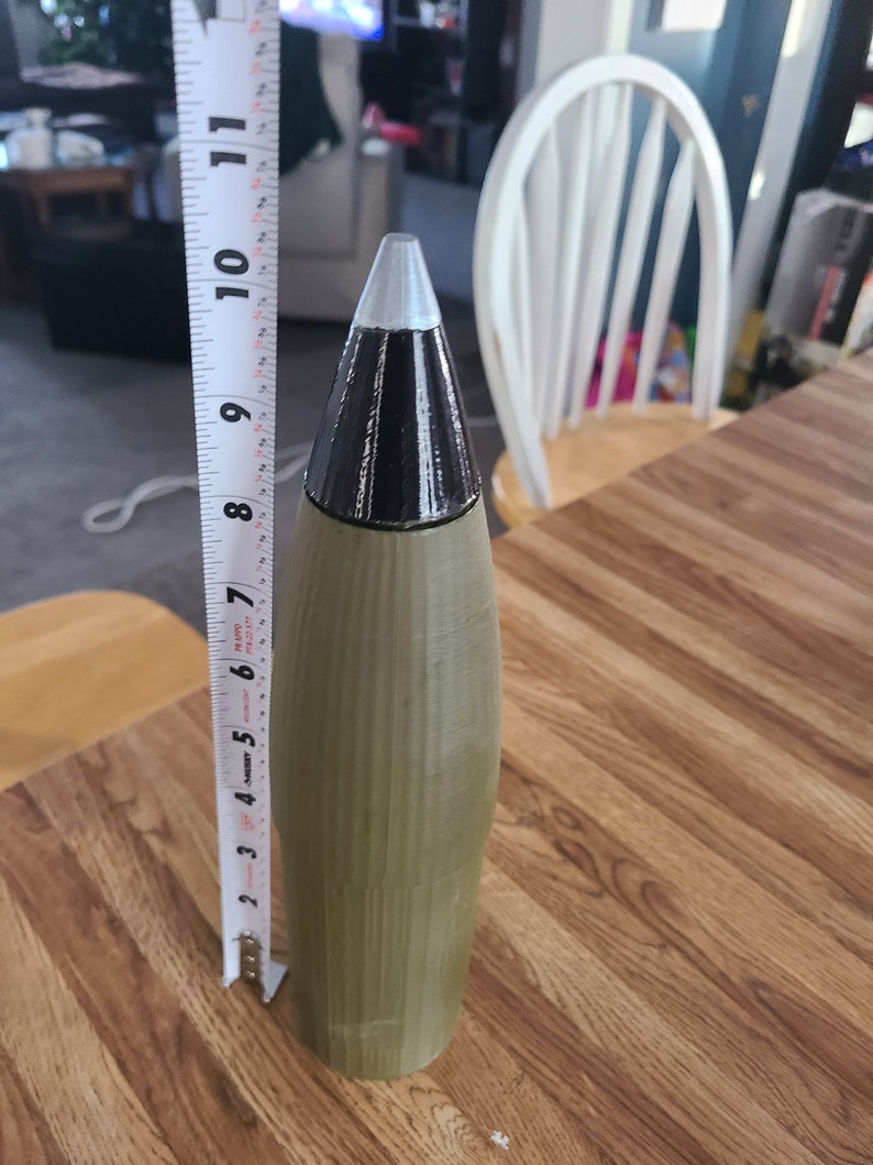 Howitzer Shell Replica 3D Printed Prop: Perfect for Military History ...