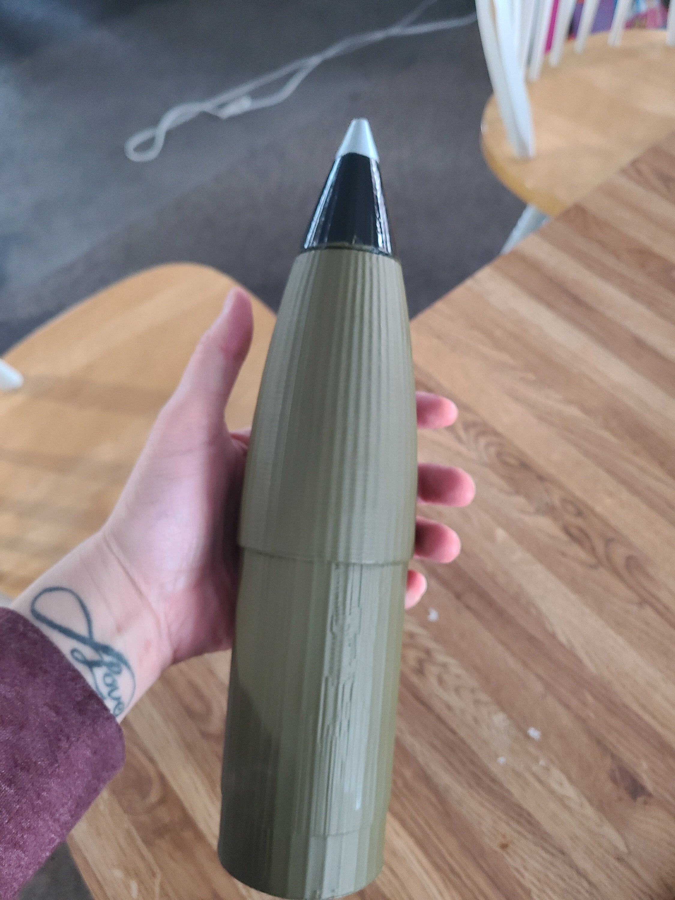 Howitzer Shell Replica 3D Printed Prop: Perfect for Military History ...