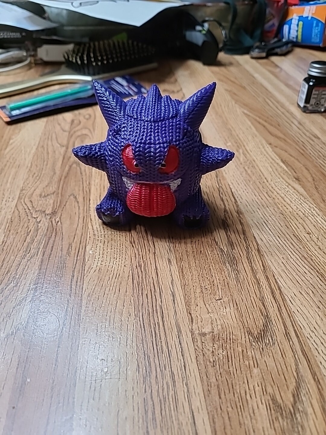 Unique Pokémon Gengar 3D Printed Figure With Crochet Details Perfect ...