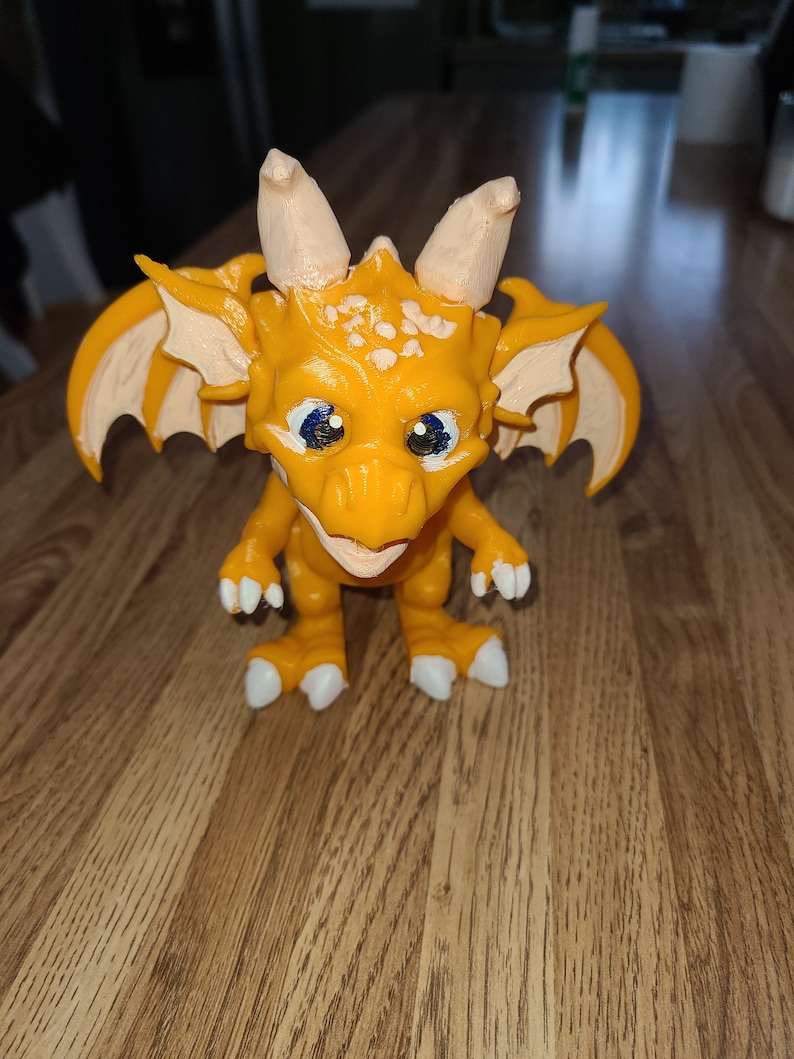 Articulated Cute Dragon 3D Printed Whimsical Fun for Everyone - Etsy