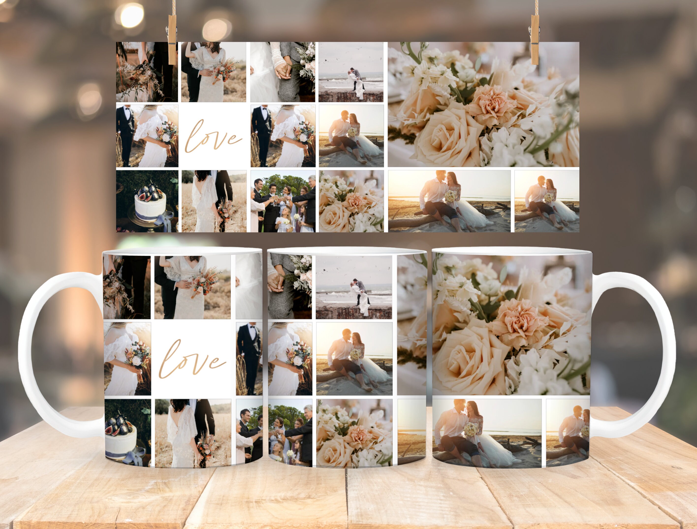 Family Mug Wrap PNG , Family Mug Wrap , Photo Mug Collage Template ...