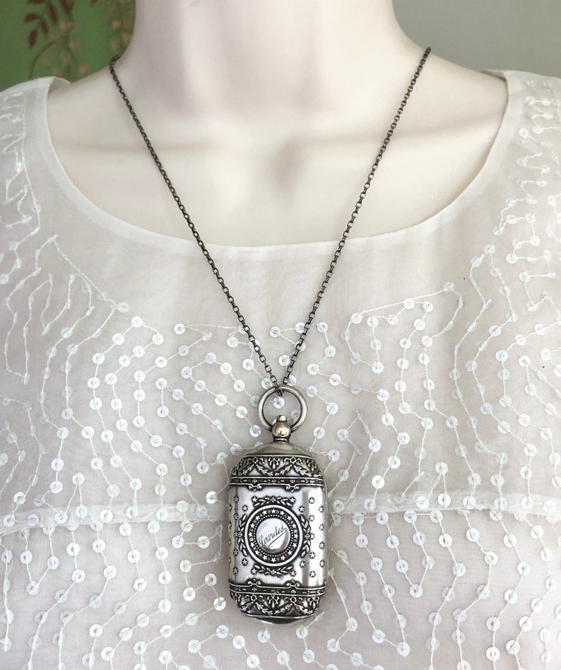 Antique French Art Nouveau Silver Coin Holder Locket ~ Religious ...